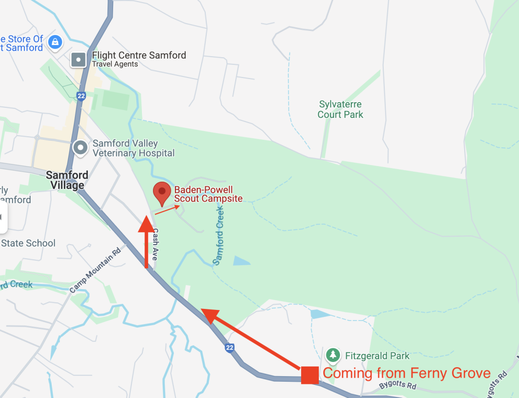 Map – getting there – Serenity in Samford – The Joy of Recovery